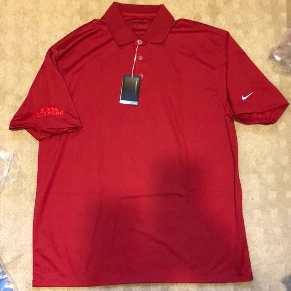 Nike | Shirts | Brand New Nike Golf Drifit Maroon Golf Polo Shit | Poshmark
